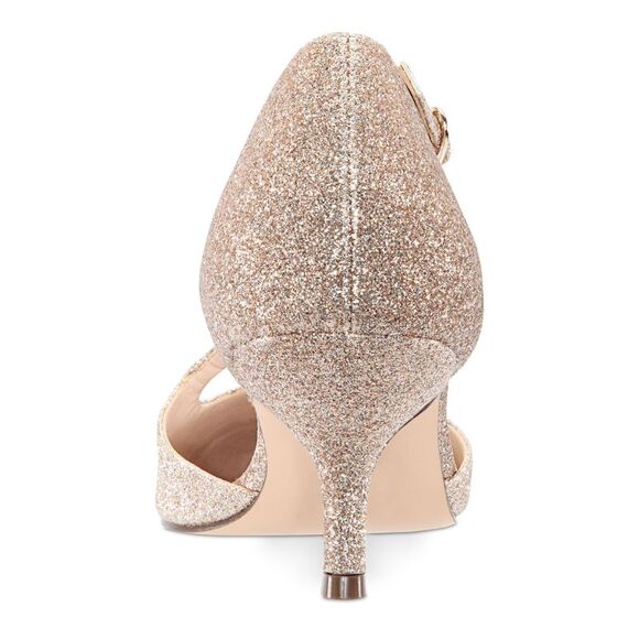 Nina | Shoes | Nwt Nina Womens Gold Dorsay Tirisa Toe Kitten Heel ...